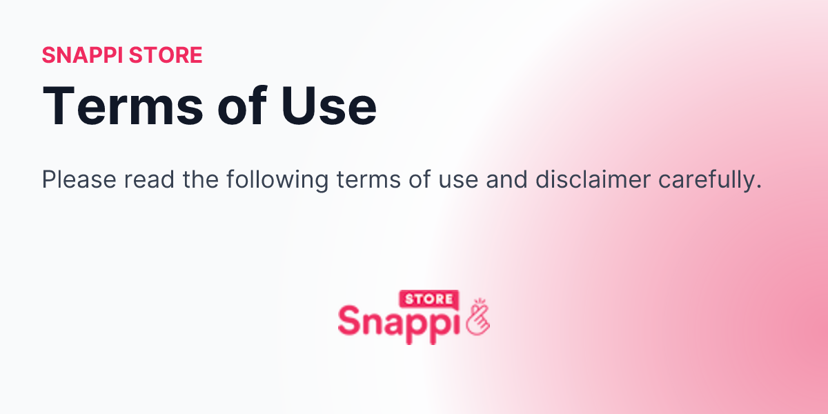Terms of Use | Snappi Store