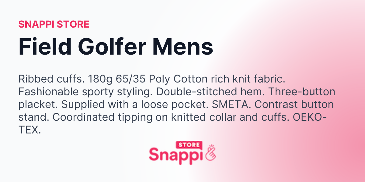 Field Golfer Mens | Snappi Store